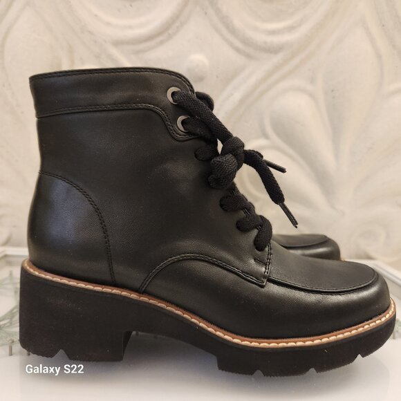 Naturalizer | Shoes | Naturalizer Catherine Black Combat Boots Nwt Size ...